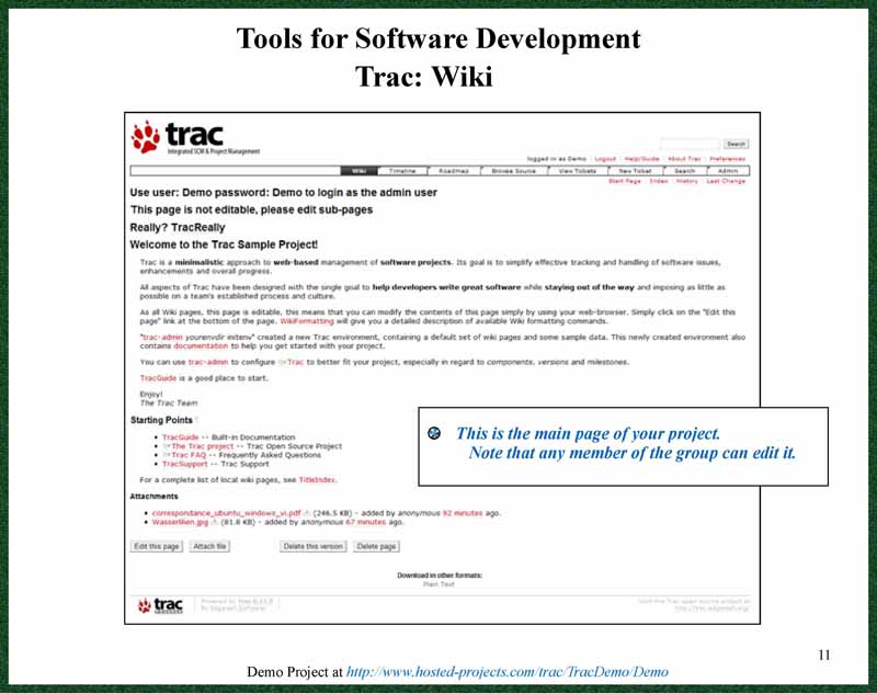 Trac Wiki